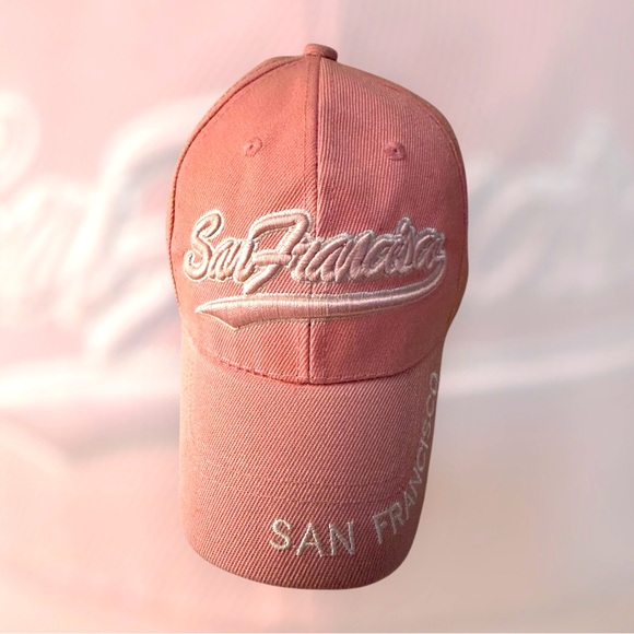 Accessories | Pink San Francisco Embroidered Cap | Poshmark